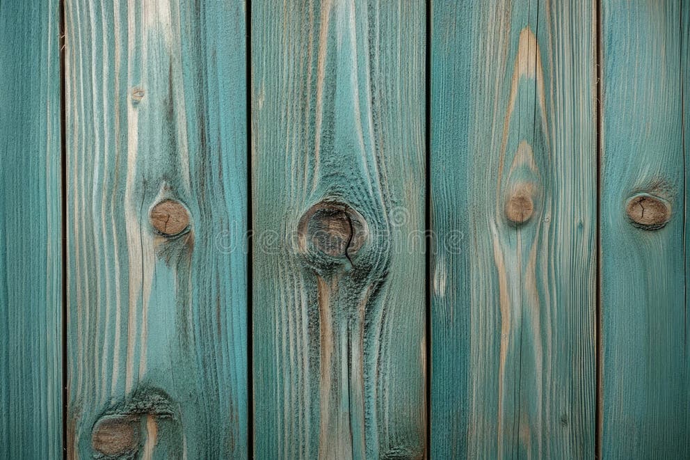 Teal Wooden Planks Textured Background. AI Image Stock Image - Image of ...
