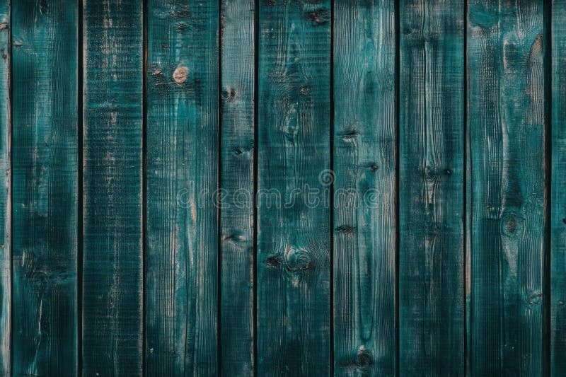 Teal Wooden Planks Textured Background. AI Image Stock Photo - Image of ...