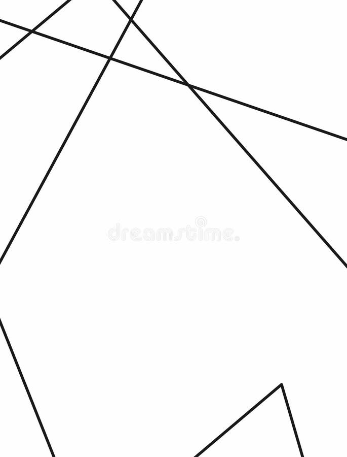 Vertical Template with Random Lines. Stock Vector - Illustration of ...