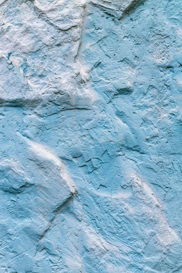 Vertical Texture in the Form of Blue Plaster Stock Image - Image of ...