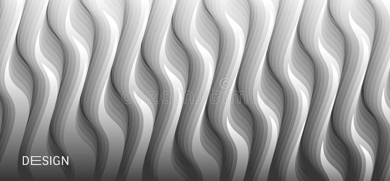 Vertical Texture with Volumetric Waves. Abstract Wavy Background with ...