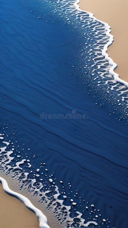 Vertical Textured Abstract Background with Indigo and Beige Color Sand ...