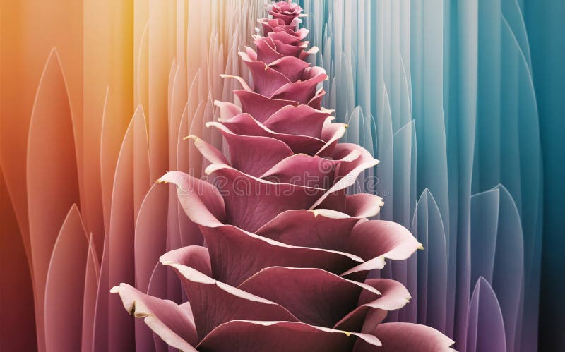 Generative-AI, Vertical Time-Lapse of a Rose Blooming for a Romantic ...