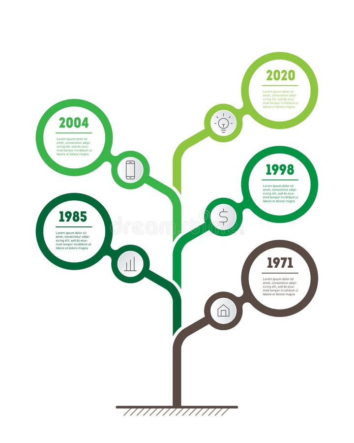 Vertical Timeline Infographics. Time Line with 5 Options. Development ...
