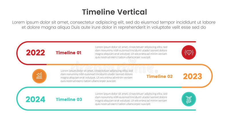 Vertical Timeline Milestone Infographic Template Banner with Line ...