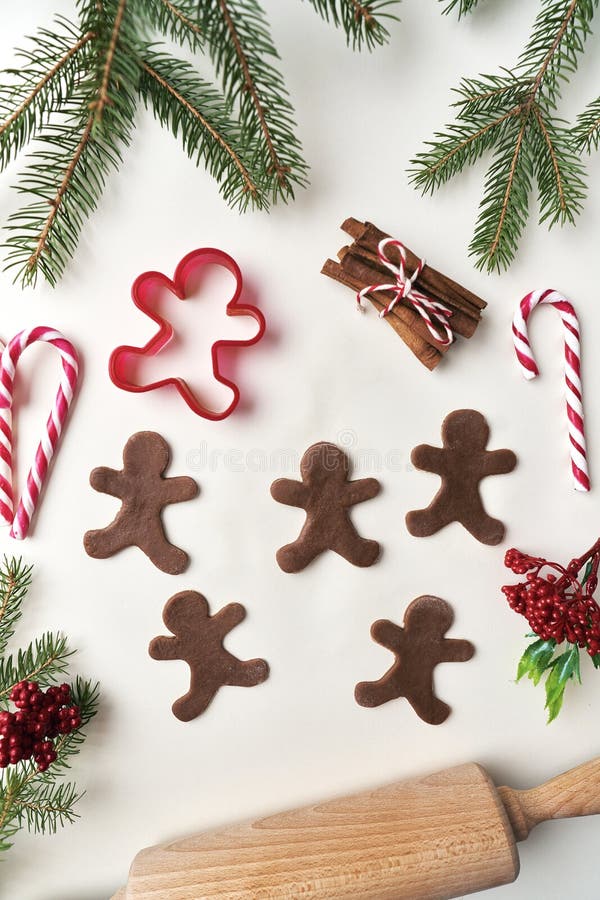 Top View of Gingerbread Man Stock Photo - Image of biscuit, food: 123439112