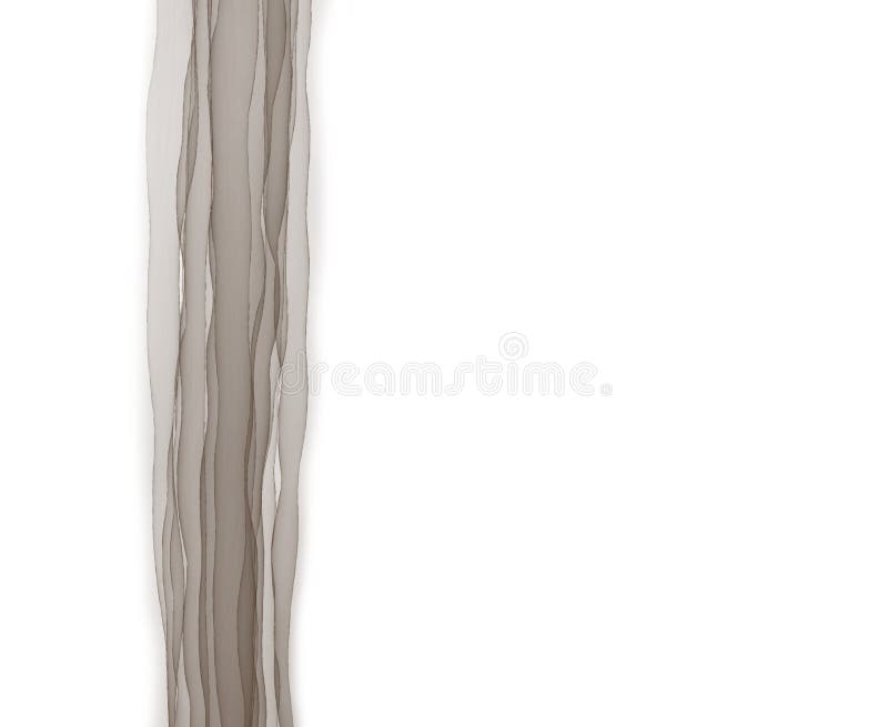 Vertical Torn Paper White Empty Space Page Border Stock Illustration ...