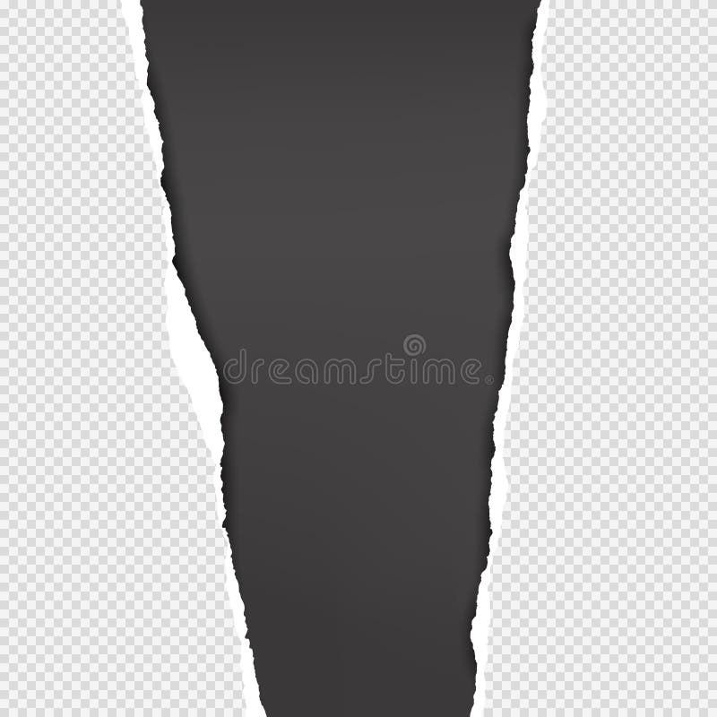 Vertical Torn White Squared Paper Strips for Text or Message are on ...