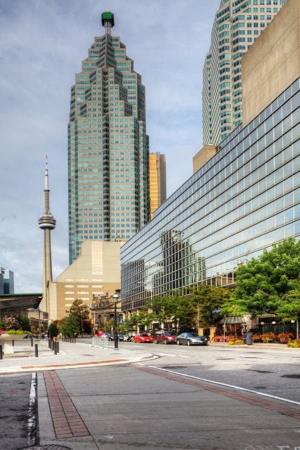 Vertical Toronto Scene with CN Tower in Background Editorial Stock ...