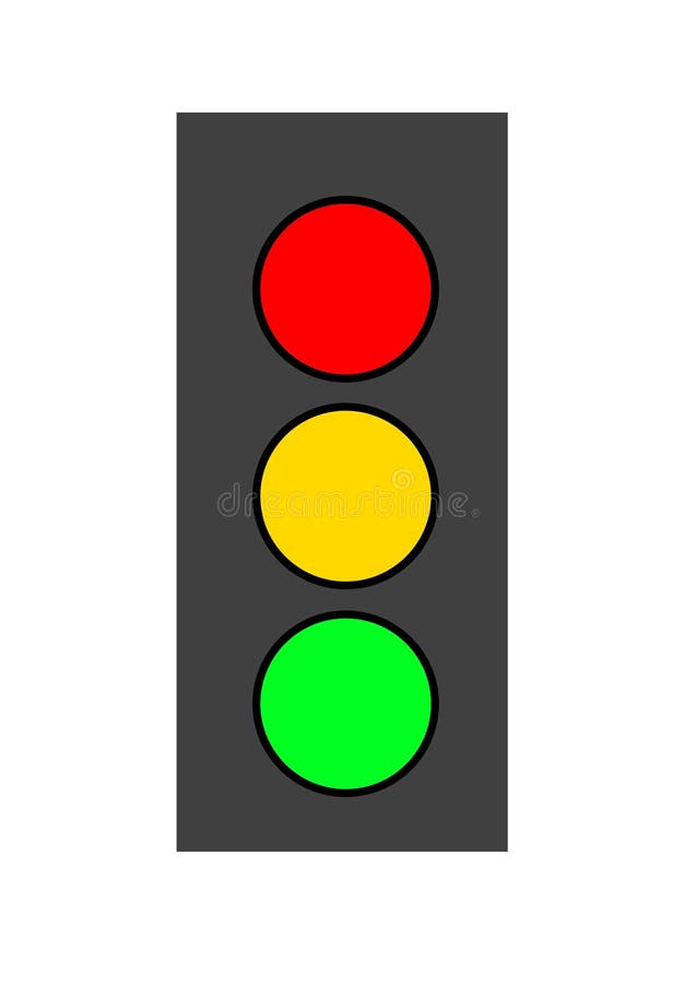 Vertical Traffic Light Illustration Stock Illustration - Illustration ...