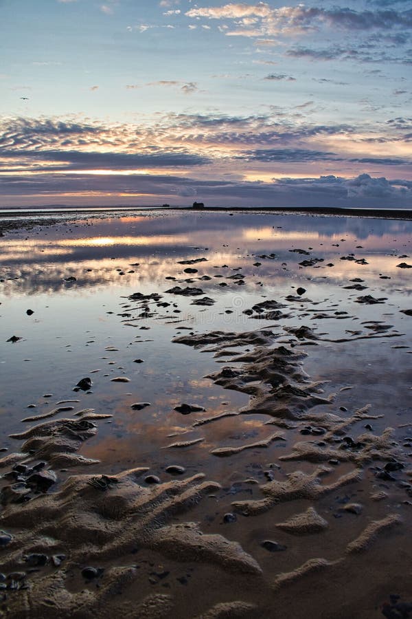 Vertical Tranquil Scenery of Sunset at Ryde, Isle of Wight, England ...