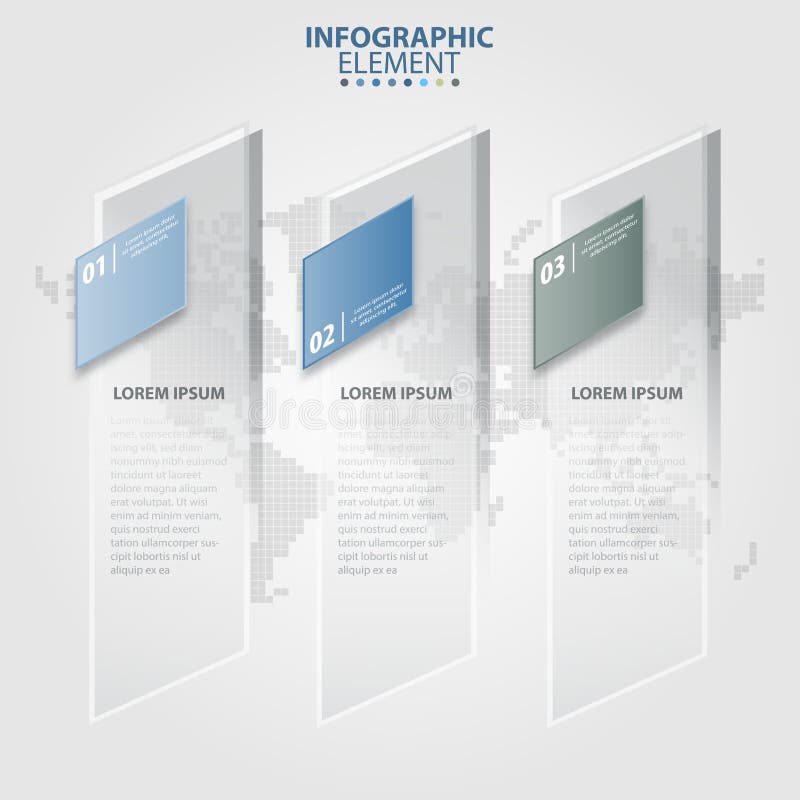 Vertical Transparent Banner Business Infographic Design Elements Stock ...