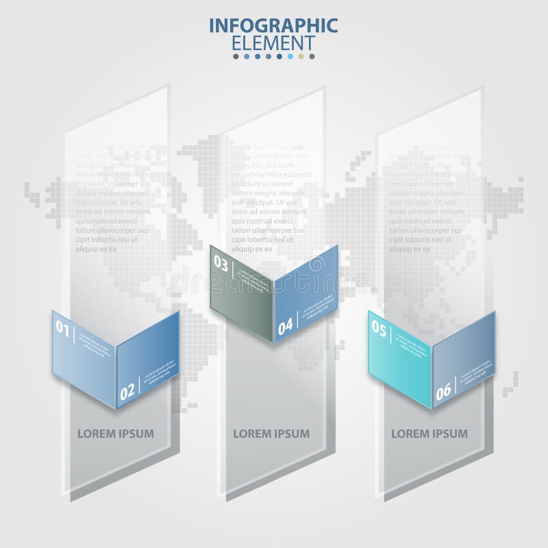 Vertical Transparent Banner Business Infographic Design Elements Stock ...