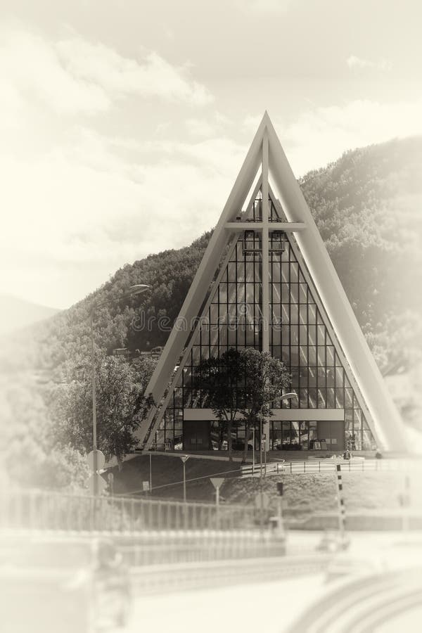 Vertical Tromso Temple Sepia Background Stock Photos - Free & Royalty ...