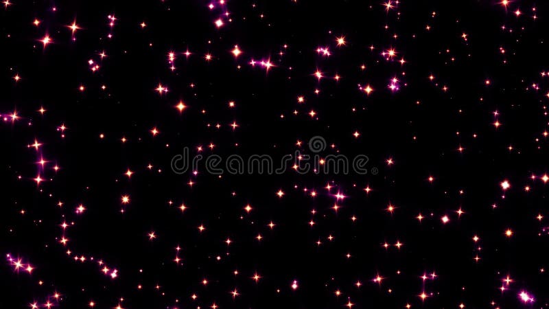 Vertical VDO Loop Falling Orange Purple Stars Particles Stock Footage ...