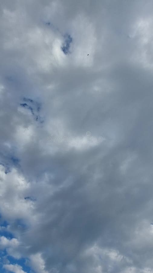 Vertical Video of Clouds Floating in the Sky Stock Video - Video of ...