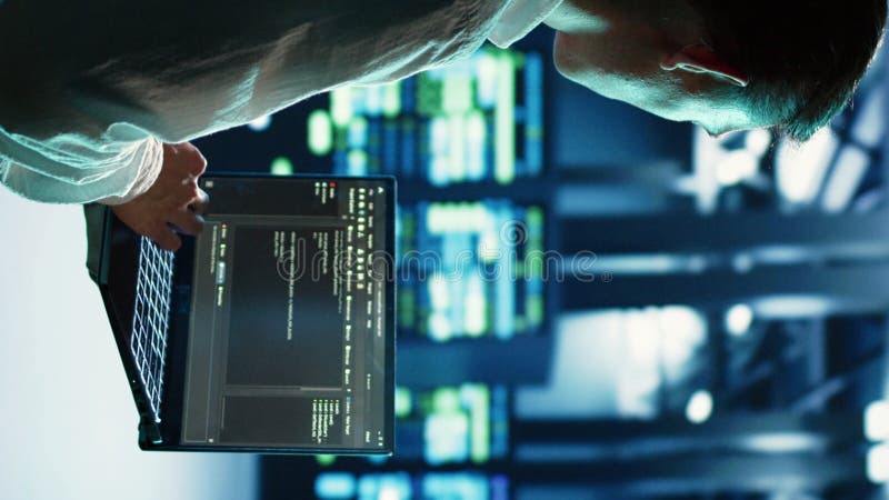 Developer Runs Code in Data Center Stock Video - Video of hardware ... Developer Runs Code in Data Center Stock Video - Video of hardware ...