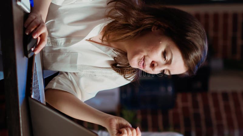 Vertical Video Employee Asking for Help from Coworker after Being Stuck ...