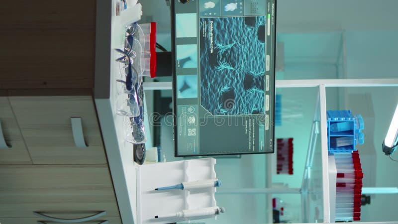 Vertical Laboratory Nurse Test Woman Welcome Hand Stock Footage - Video ...