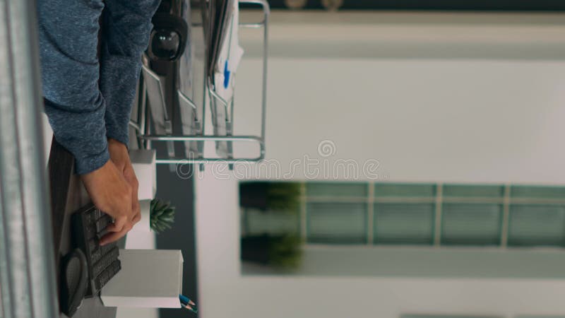 Junior Developer Writing Database Code To Create New User Interface on Computer Stock Footage ...