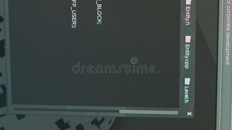 Monitor Of Software Developer Typing Programming Language And Html Script Stock Video Video Of