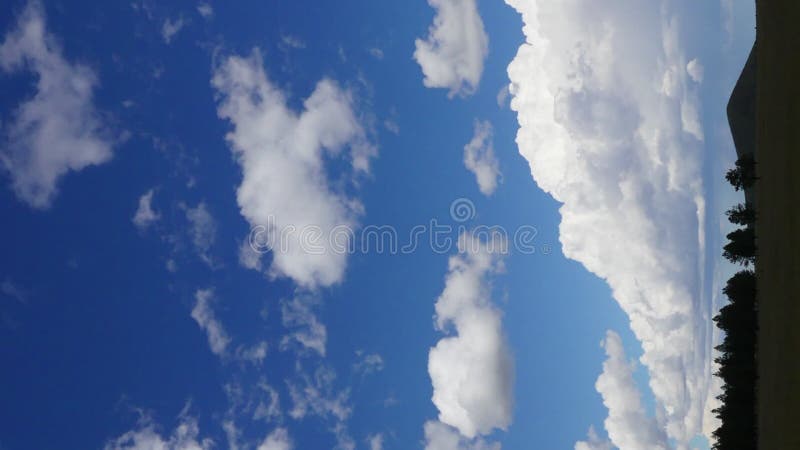 Vertical Video Multi-directional Storm Clouds Background Stock Video ...