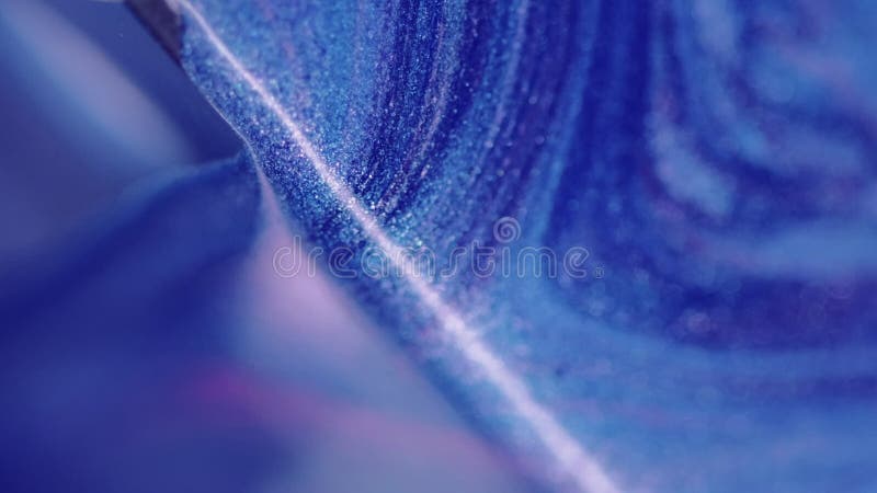 Vertical Paint Flow Background Glitter Ink Drip Blue Cube Stock Video ...