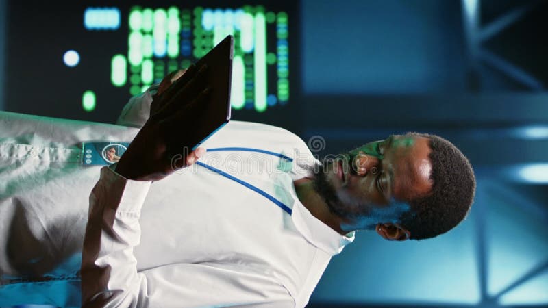 Vertical Video Programmer Fixing Server Firewall Stock Footage - Video ...