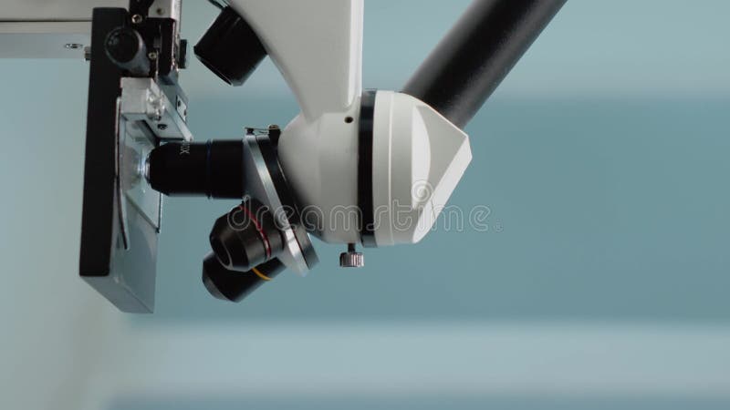 Vertical Video: Scientific Microscope in Professional Research ...