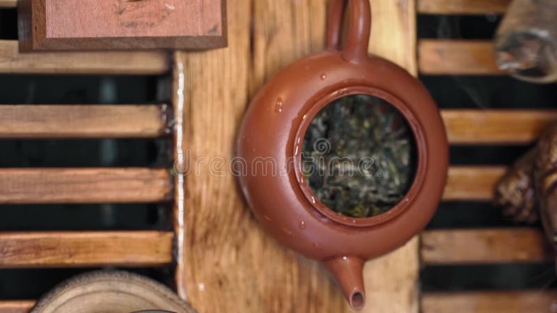 Traditional Tea Making on Board for Tea Ceremony Candlelight Soft Day ...