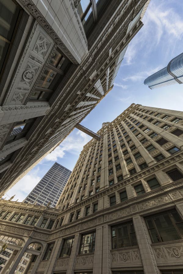 Vertical View of Buildings in Chicago Editorial Image - Image of travel ...
