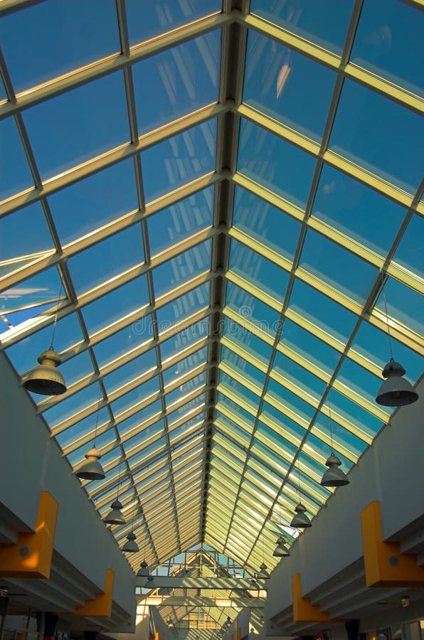 Vertical view on ceiling stock photo. Image of lamp, corporate - 1398606