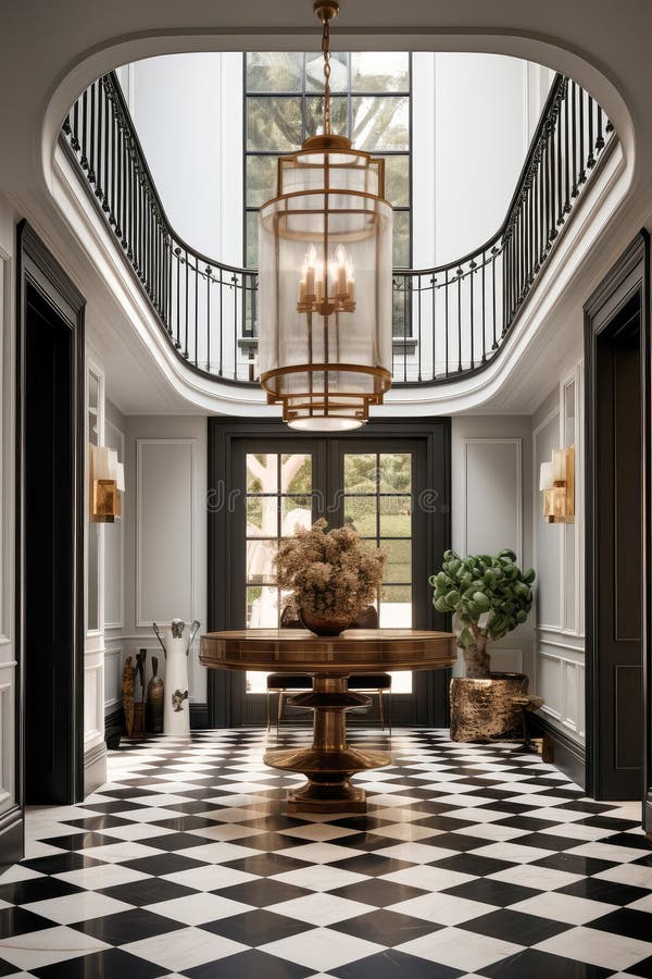 Luxury House on White Background Stock Illustration - Illustration of ...