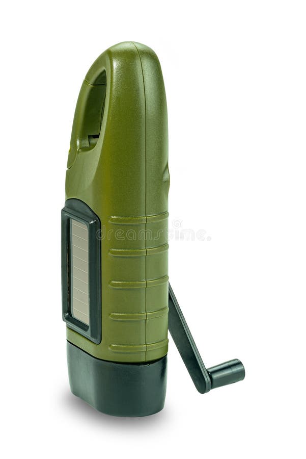 Vertical View of Modern Portable LED Flashlight Stock Image - Image of ...