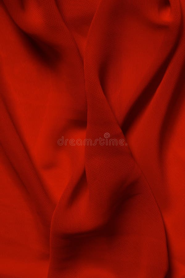 Vertical View of Red Fabric Texture Background. Red Color Backdrop ...