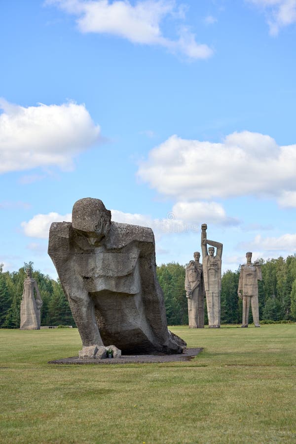 Vertical View of Victim People S Monuments Made of Stone before the ...