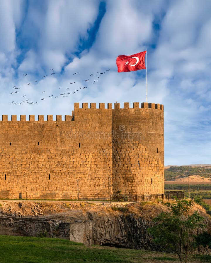 Vertical View of the Wall of Diyarbakir Diyarbakir Surlari in Turkish ...