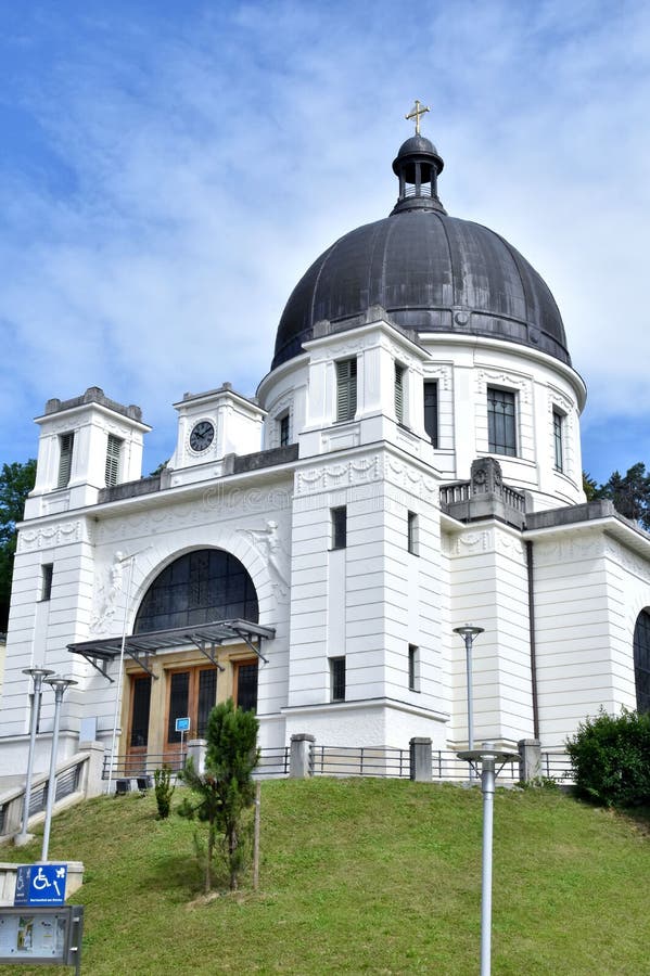 Vertical View of a White Cathedral Under the Blue Sky Stock Image ...