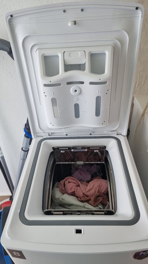 Vertical Wah Machine with Door on the Upper Side Stock Photo - Image of ...