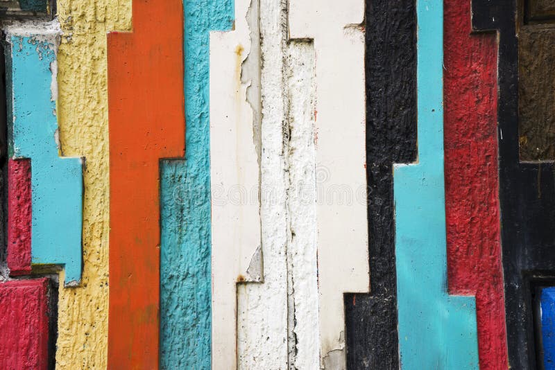 Colorful Vertical Stone Block Wall ,tiles , Background Stock Photo ...