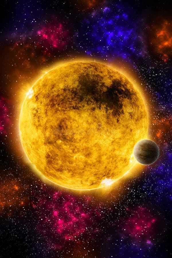 Vertical Wallpaper of Planet in Space. Outer Dark Space Wallpaper ...