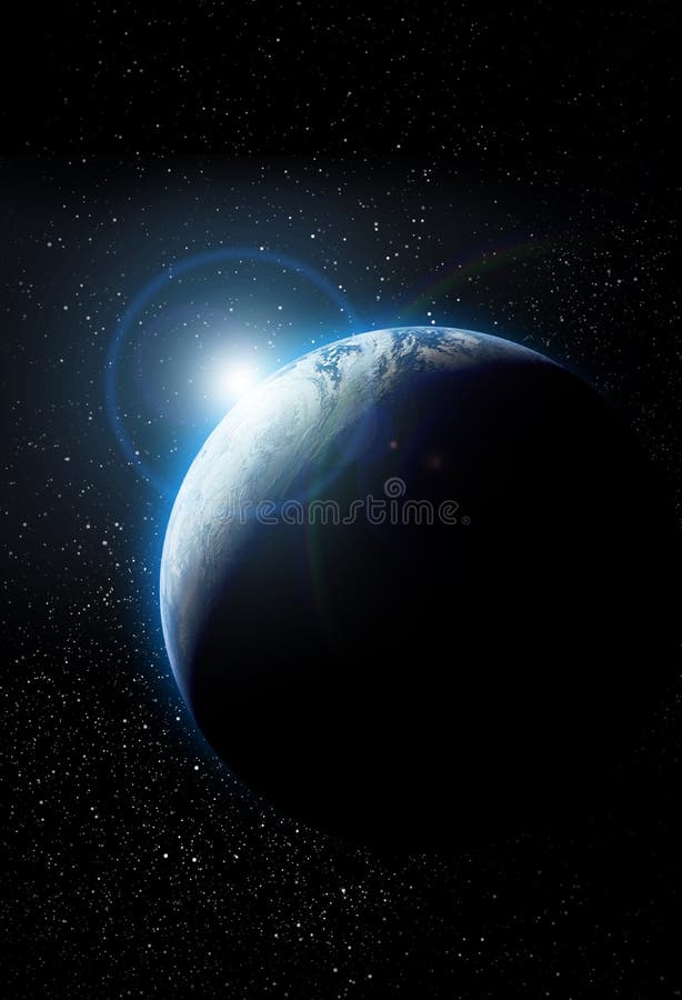 Vertical Wallpaper of Planet in Space. Outer Dark Space Wallpaper ...