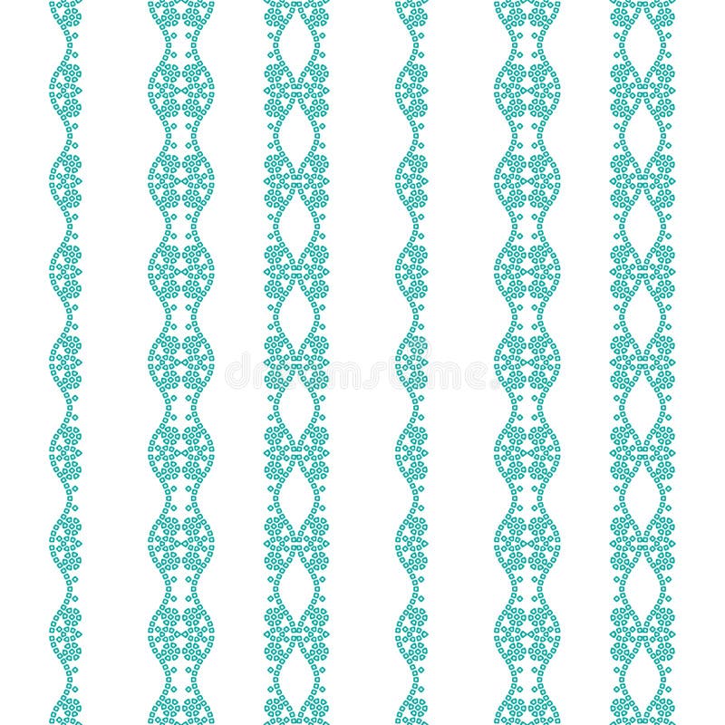 A Green and White Pattern Borders Against a White Background Stock ...