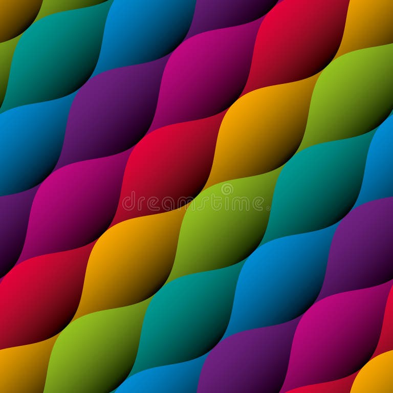 Vertical Wavy Stream Vector Seamless Pattern. Stock Vector ...