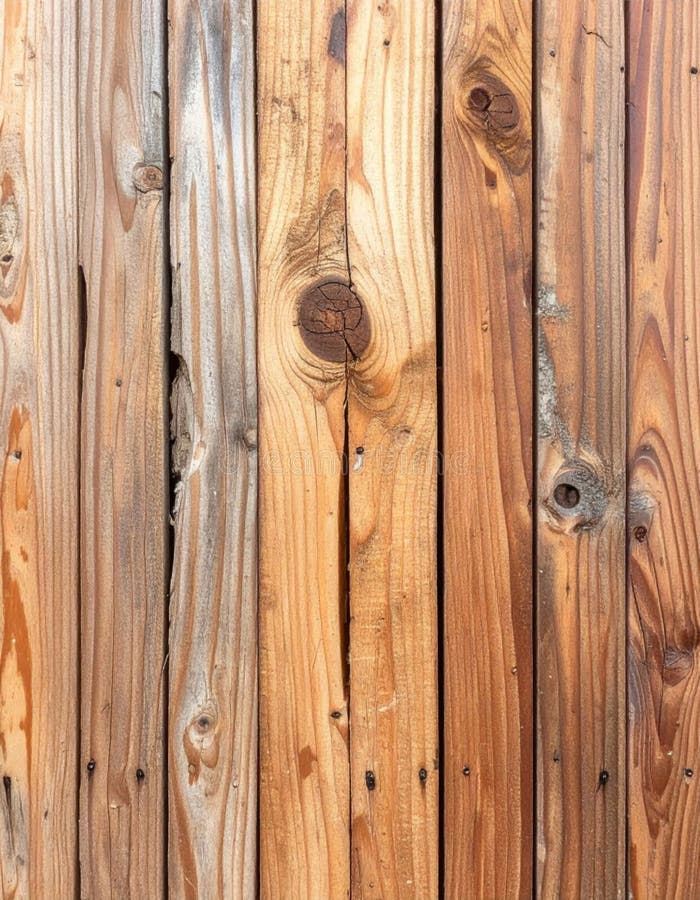 Vertical Weathered Brown Wooden Planks Texture Stock Illustration ...