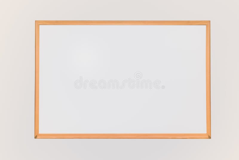 Vertical White Board with Marker, Eraser and Easel on Isolated ...