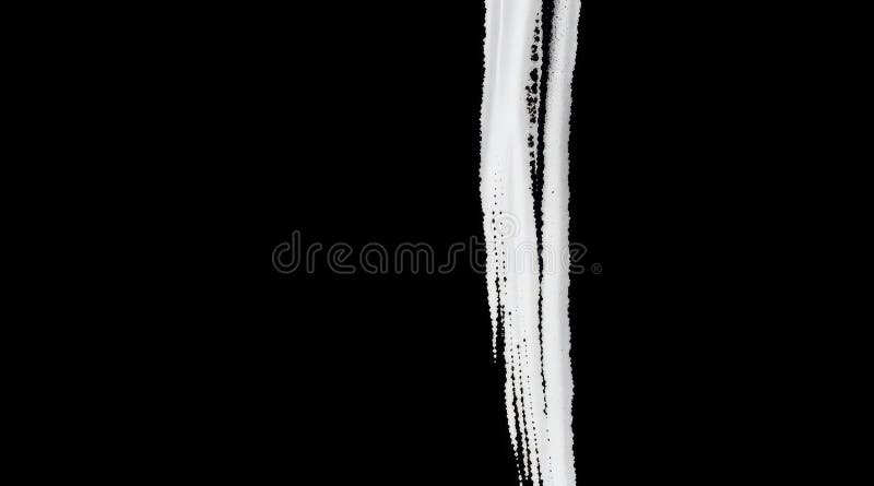 Vertical White Brushstroke on Black Background, Bold and Minimalist ...