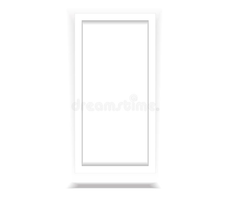 Vertical White Frame Paper Background with Drop Stock Vector ...