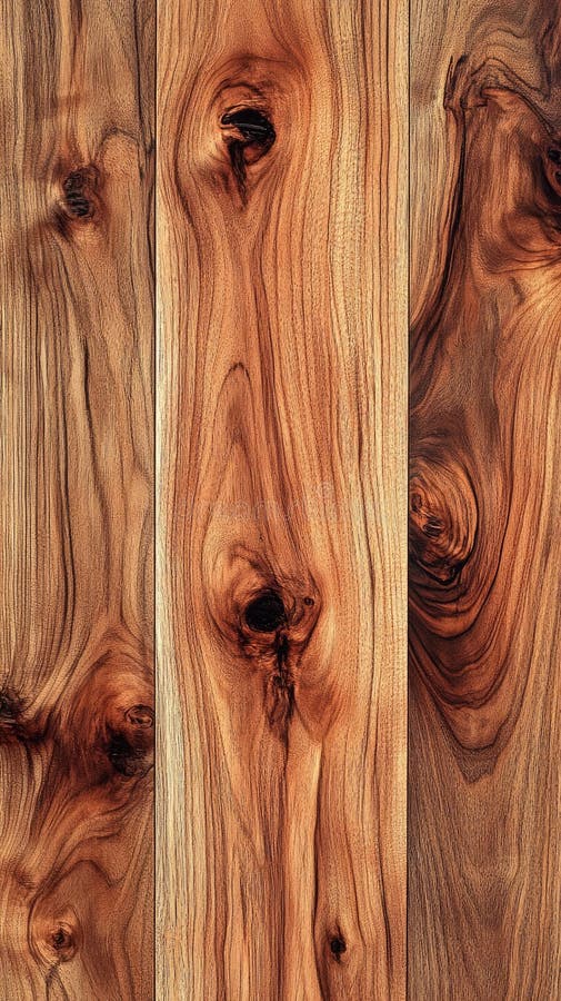 Vertical Wood Paneling Showing Knots and Grain Stock Illustration ...