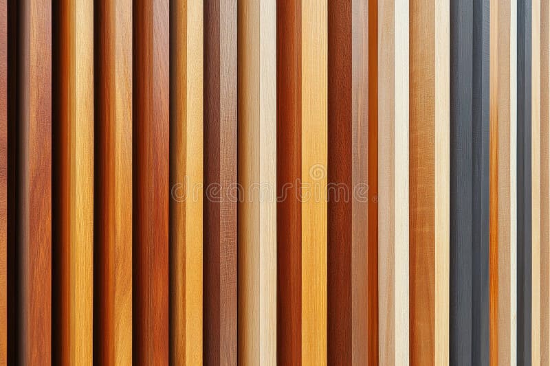 Vertical Wooden Planks in Various Natural Shades Creating a Warm ...